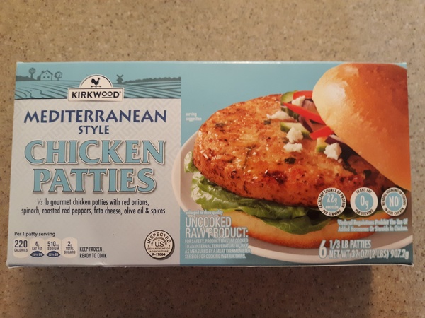 Kirkwood Mediterranean Style Chicken Patties - Food Library - I AM Faithfully Fit