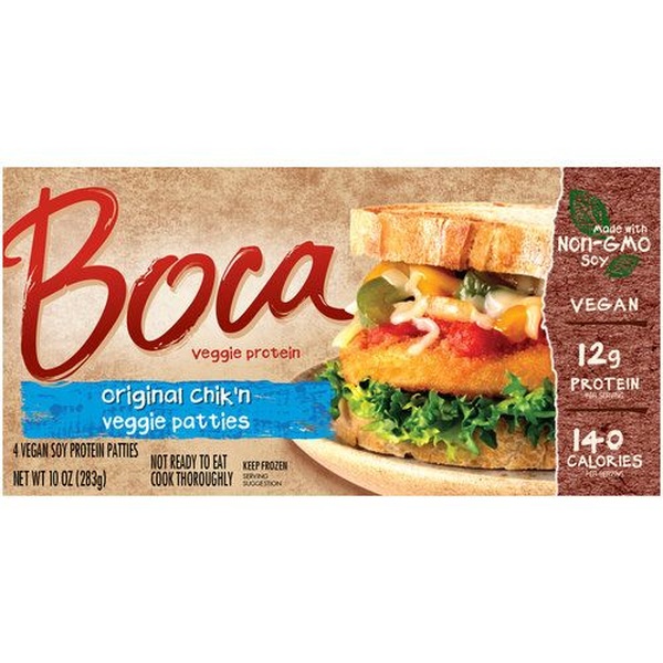Boca Original Chik'n Veggie Patties - Food Library - I AM Faithfully Fit
