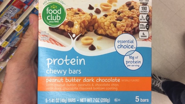 Food Club Protein Chewy Bars - Peanut Butter Dark Chocolate - Food ...