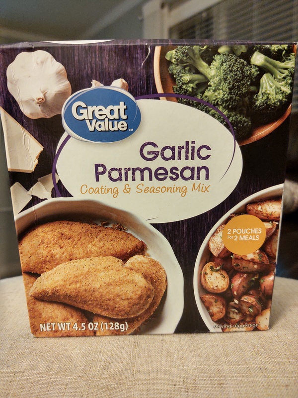 Great Value Garlic Parmesan Coating & Seasoning Mix - Food Library - I ...