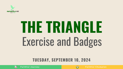 The Triangle Exercise System and Badges ~ September 10, 2024 - I AM ...
