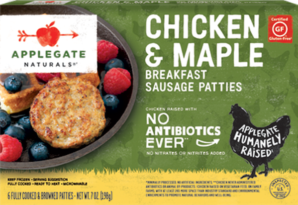 Applegate Naturals Chicken & Maple Sausage Patties - Food Library - I ...