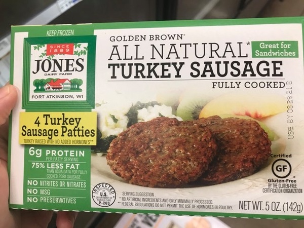 Jones Dairy Farm All Natural Fully Cooked Turkey Sausage Patties - Food ...