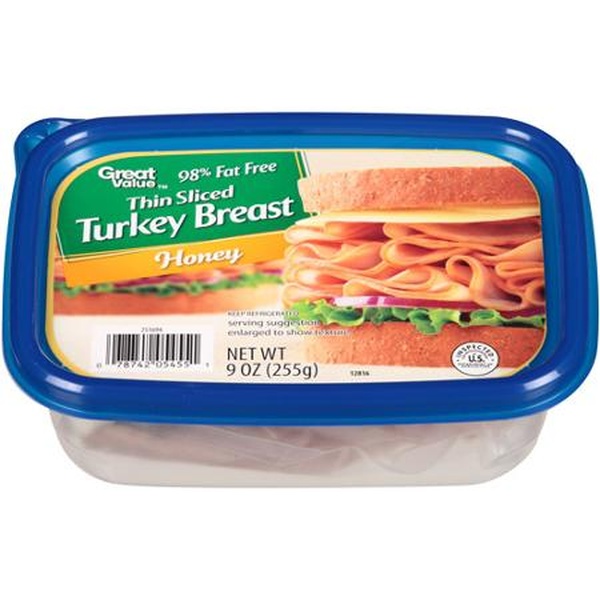 Great Value Extra Lean Honey Roasted Turkey Breast - Food Library - I ...