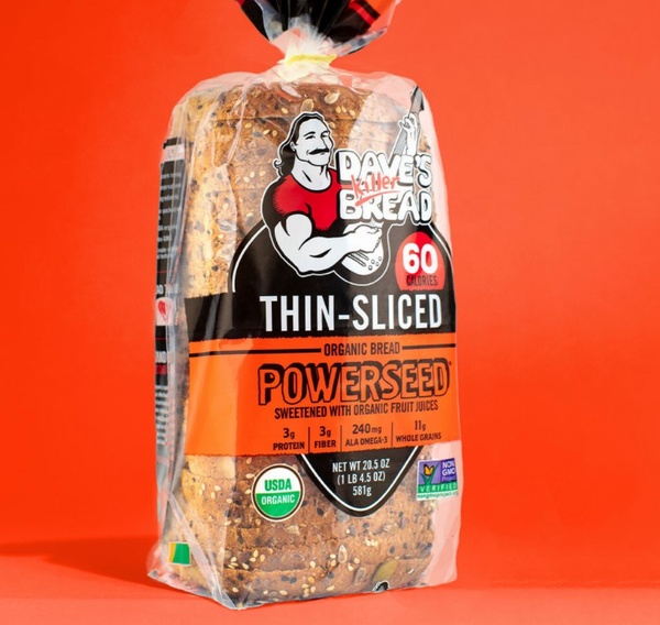 Dave's Killer Bread 60 Calorie Thin Sliced Organic Bread - Powerseed ...
