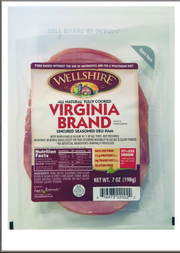 Wellshire All Natural Fully Cooked Virginia Brand Uncured Seasoned Deli ...