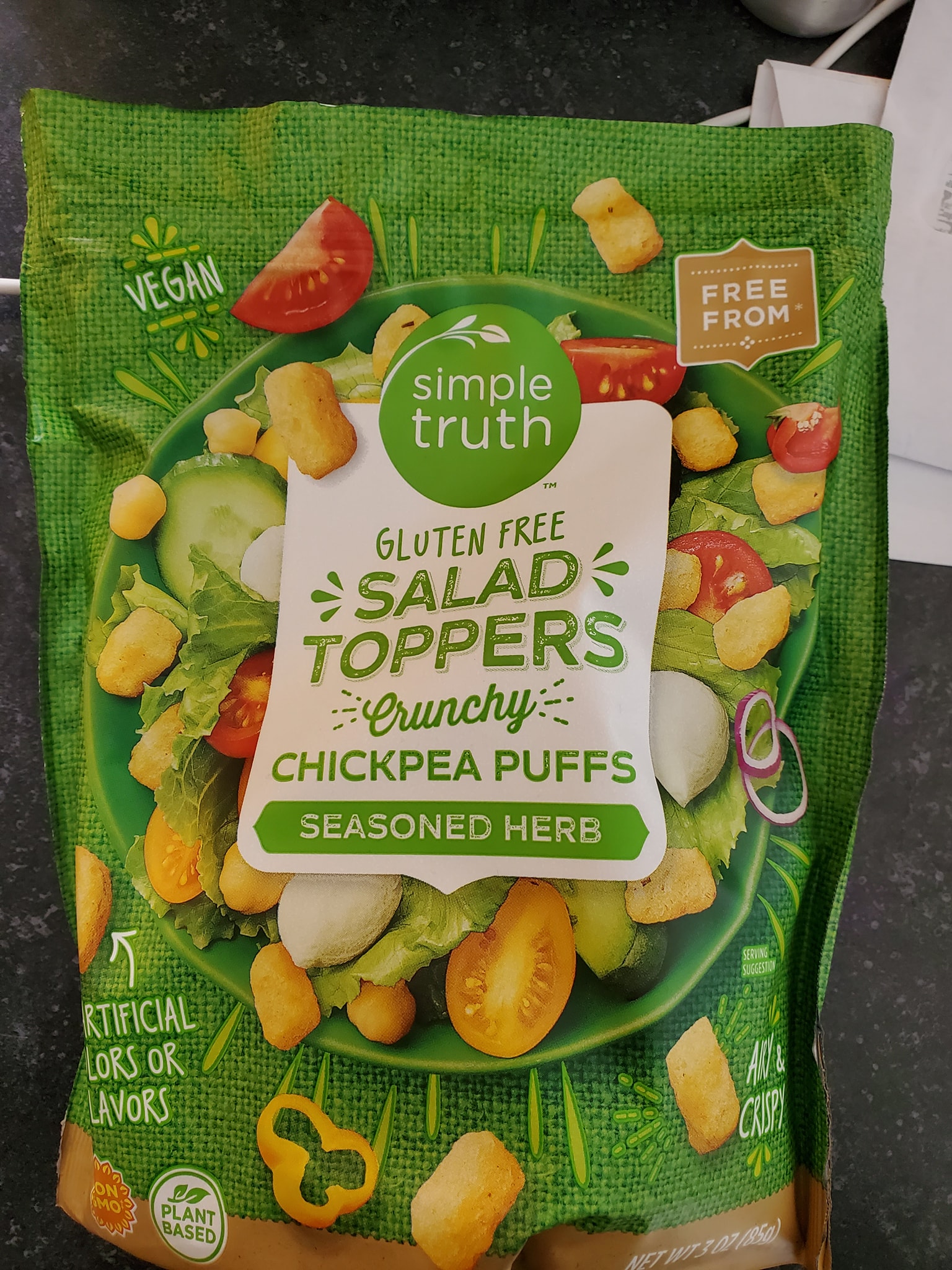 Simple Truth Salad Toppers - Crunchy Chickpea Puffs - Food Library - I ...