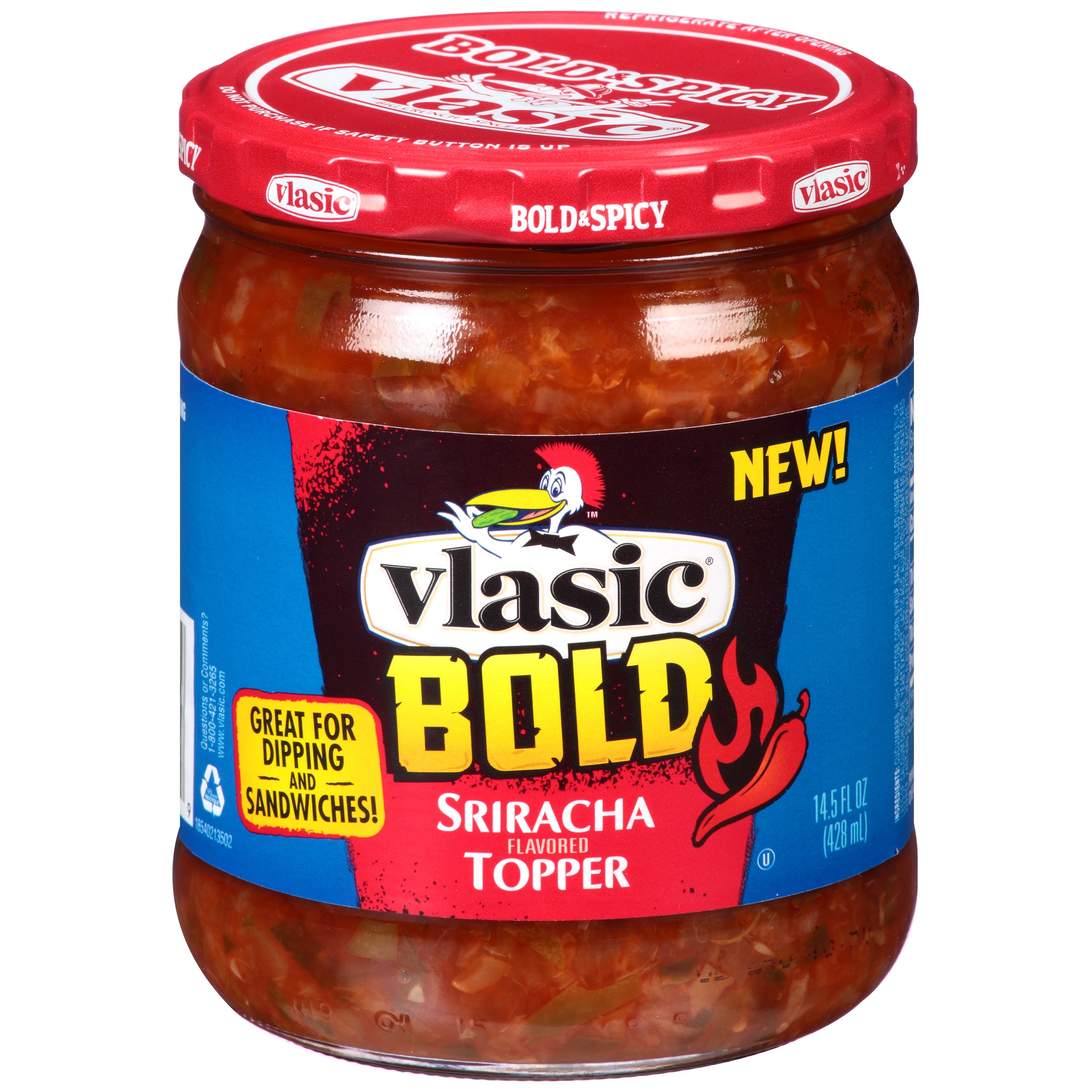 Vlasic Bold and Spicy Sriracha Flavored Topper - Food Library - I AM ...