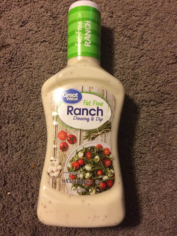 Great Value Fat Free Ranch Dressing & Dip - Food Library - I AM ...