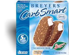 Breyers Carb Smart Almond Ice Cream Bar - Food Library - I AM ...
