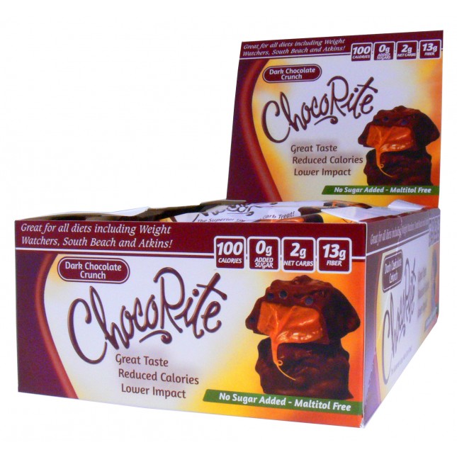 ChocoRite No Sugar Added Dark Chocolate Crunch - Food Library ...