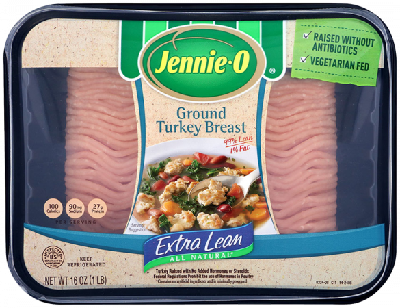 Jennie-O Extra Lean All Natural Ground Turkey Breast 99% - Food Library ...