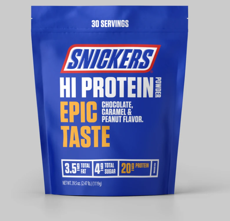 Snickers Hi Protein Powder - Food Library - I AM Faithfully Fit